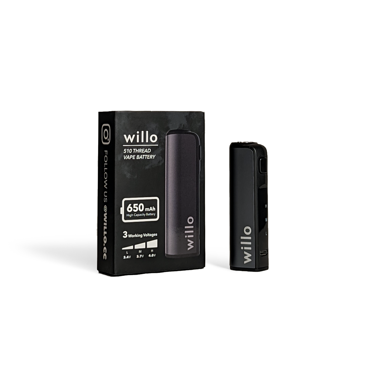 510 Thread Vape Battery Unit (Rechargeable) – Willo Store